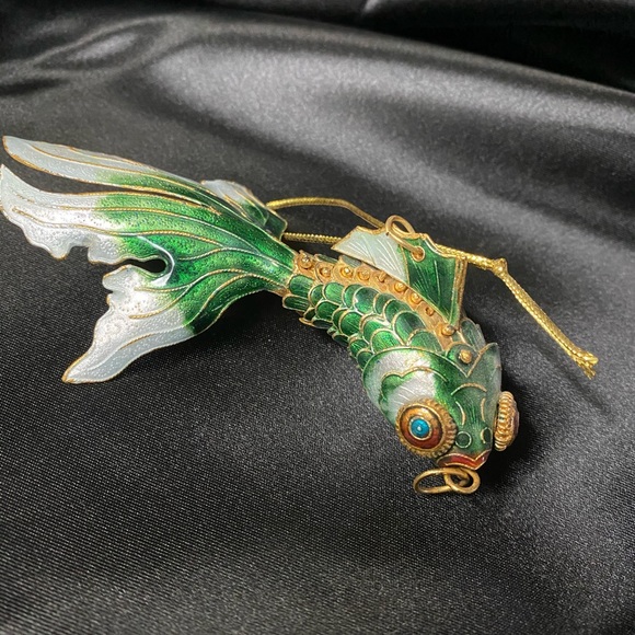 Other | Cloisonn Like Articulated Glass Fish | Poshmark